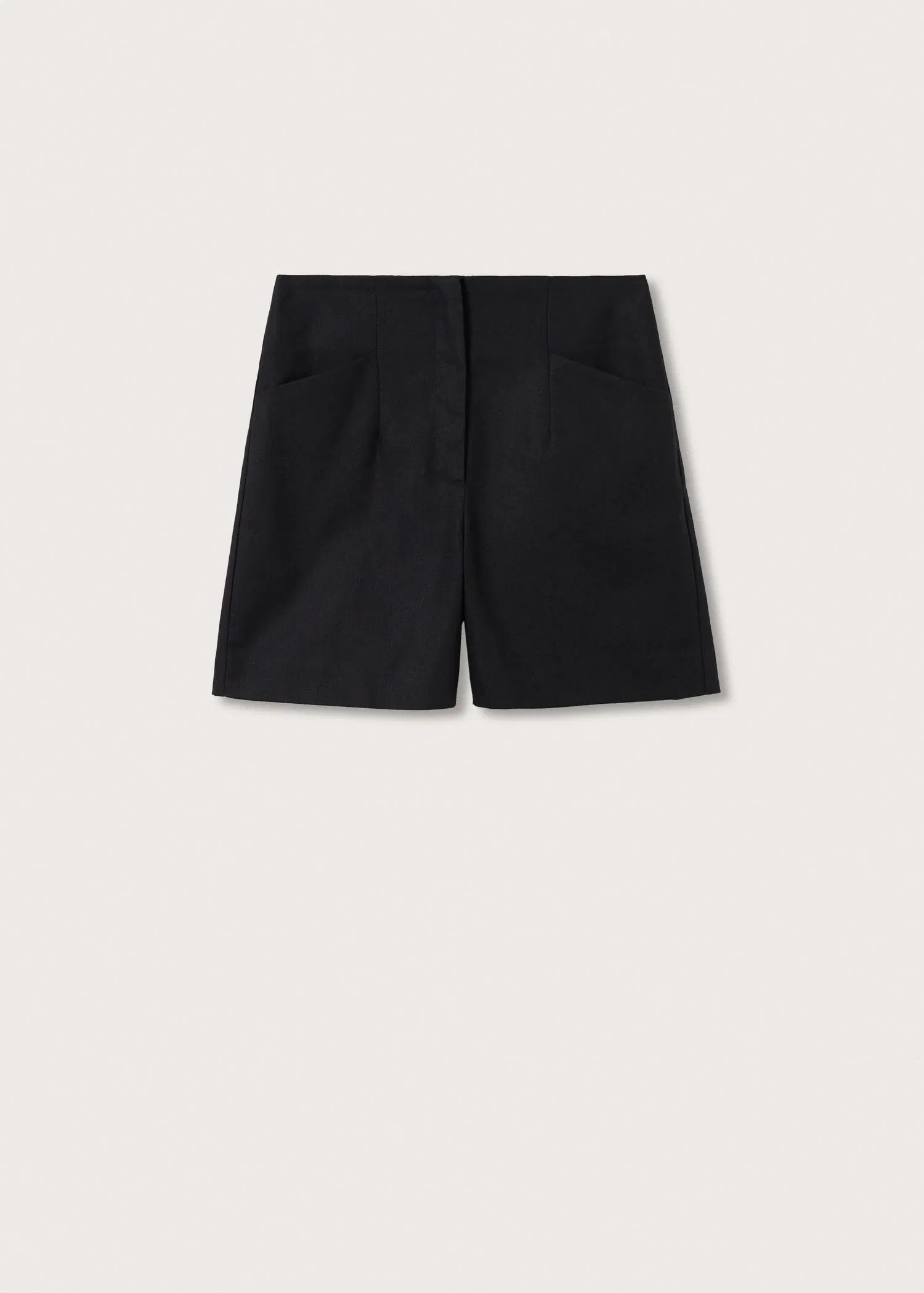 MANGO Linen Shorts With Drawstring Waist | Endource