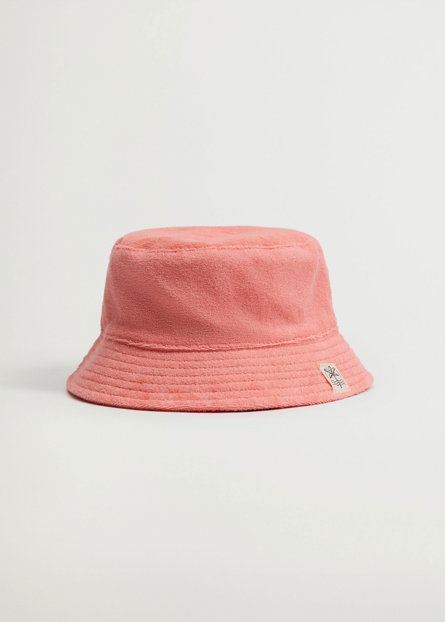 MANGO Texture Bucket Hat in Pastel Pink | endource