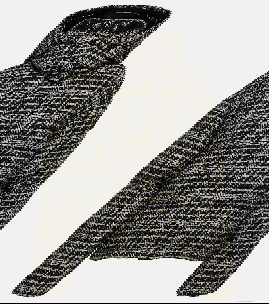 MONCLER Outarde Checked Down Jacket in Black | endource