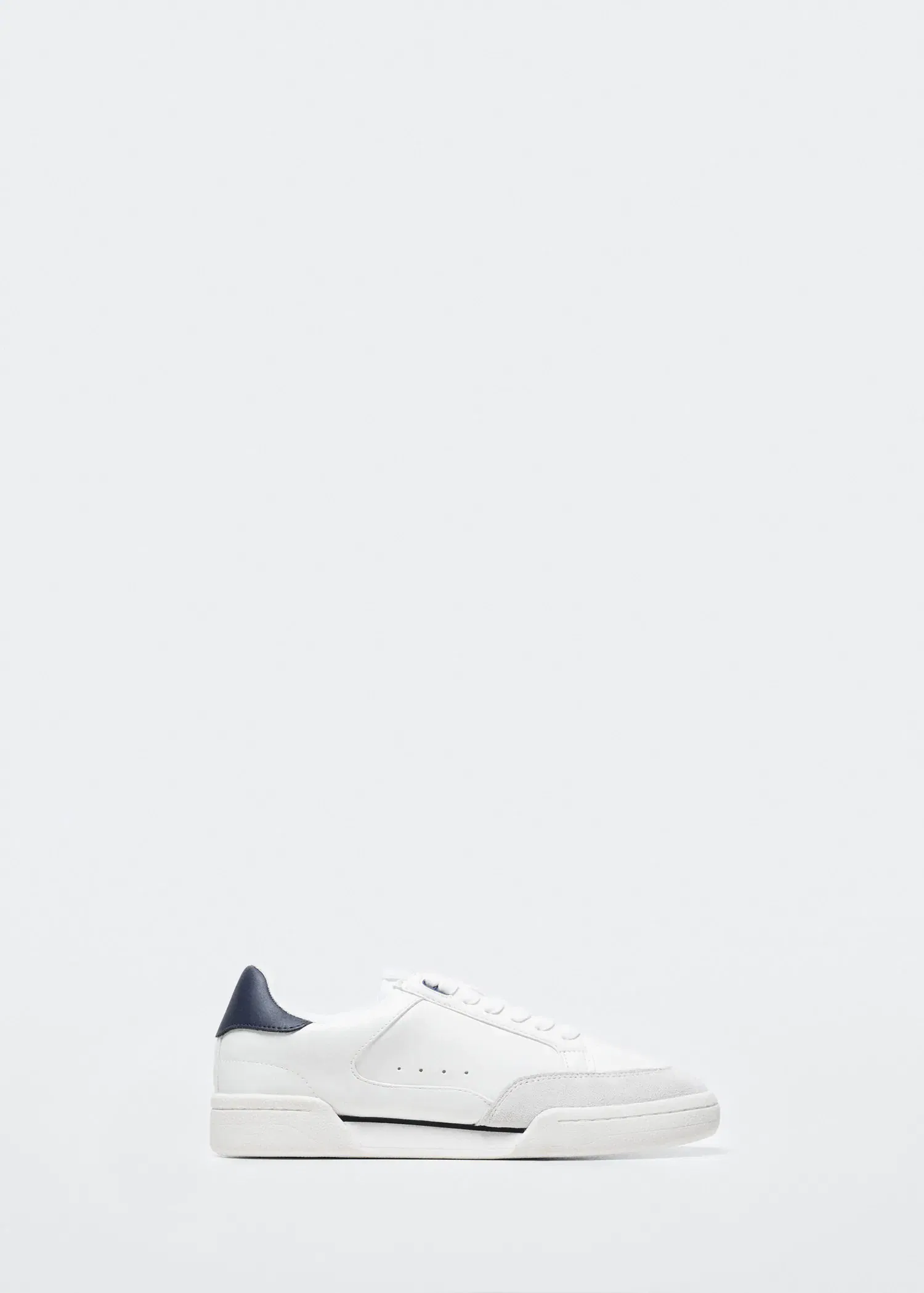 MANGO Combined Retro Sneaker in White | Endource