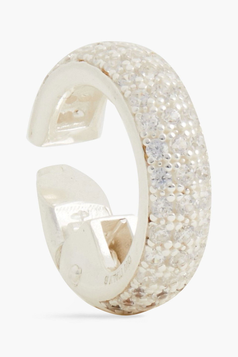 CORNELIA WEBB Recycled Sterling Silver Crystal Ear Cuff in Metallic | endource