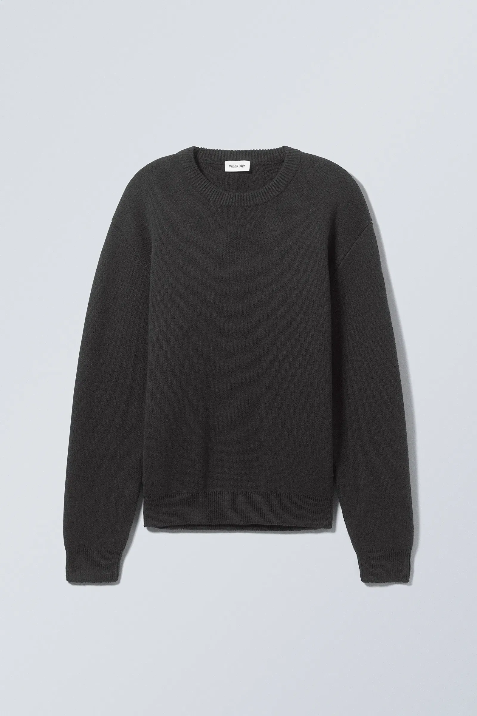 WEEKDAY Fabian Jacquard Knit Sweater in Black | Endource