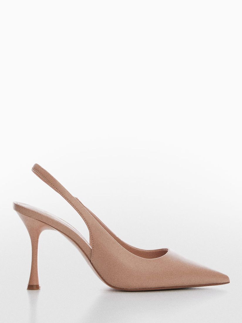 MANGO Rocco Slingback Court Shoes in Pastel Pink | endource