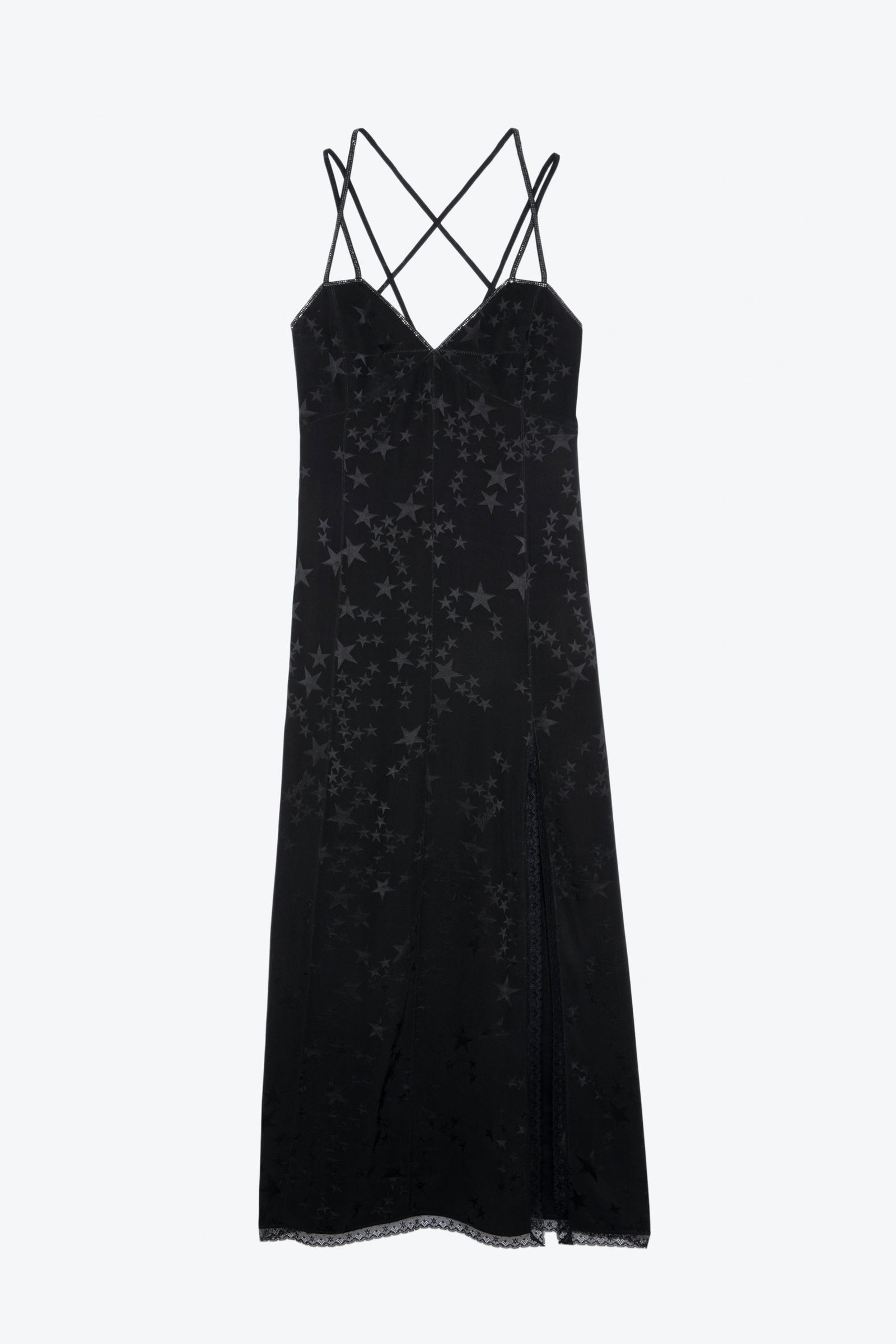 ZADIG & VOLTAIRE Rohal Silk Jacquard Dress in Black | endource