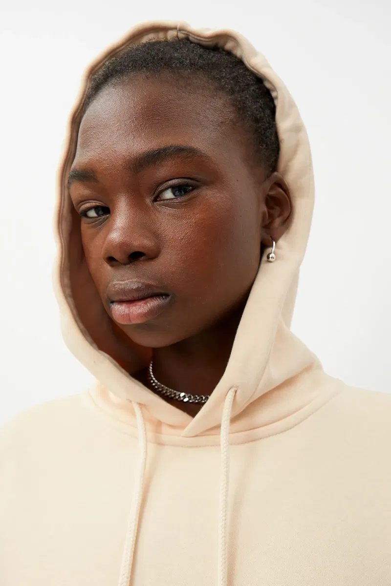 WEEKDAY Aria Oversized Hoodie in Beige | Endource
