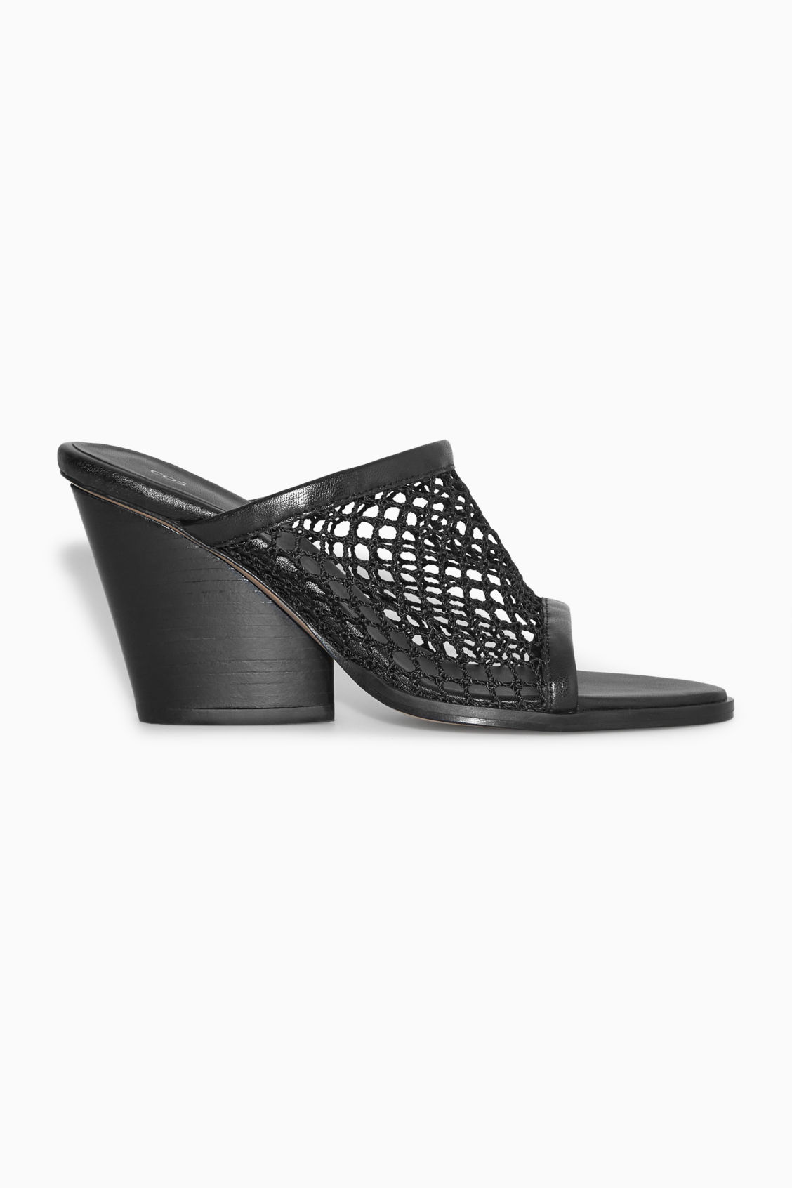 COS Mesh Wedge Sandals in BLACK | Endource