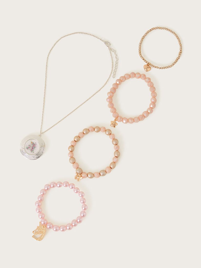 Monsoon Unicorns Jewellery Set in Multi | endource