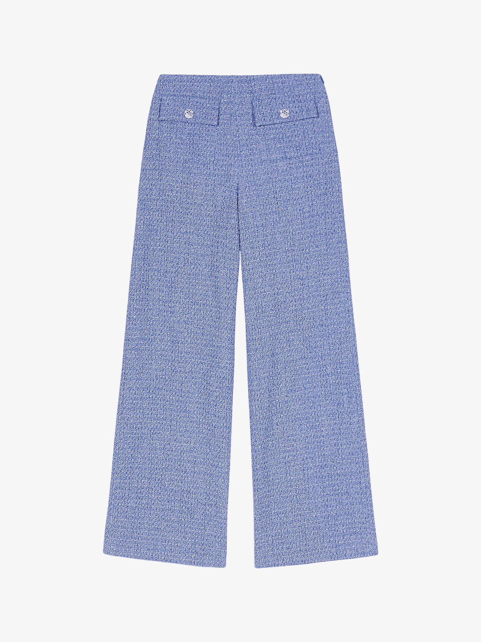 MAJE Wide-Leg Tweed Stretch Trousers | endource