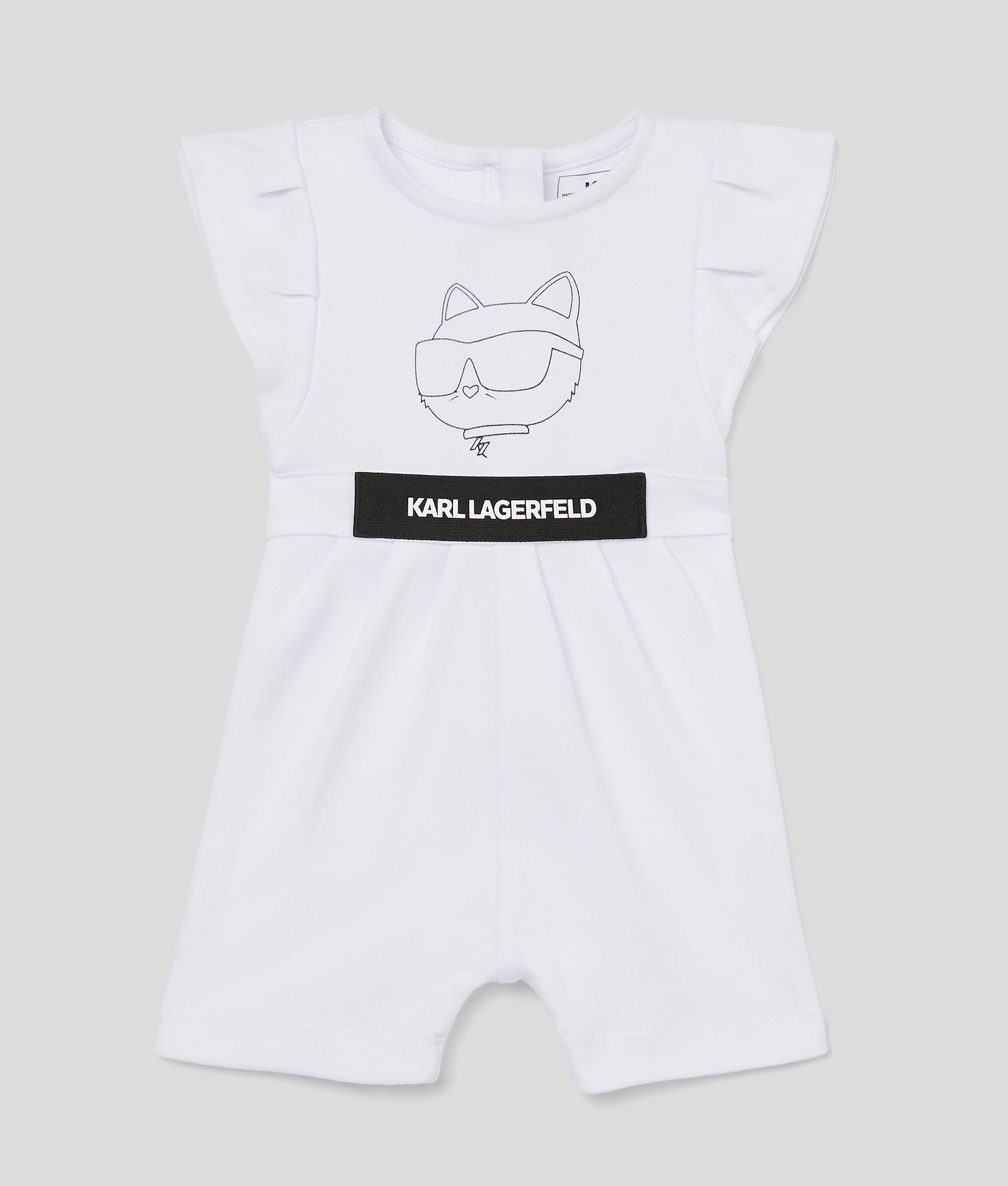 KARL LAGERFELD Baby Choupette Dress in White | endource