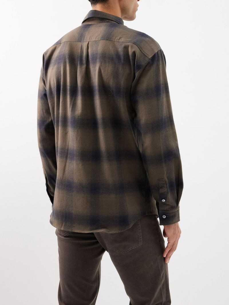 FRAME Plaid Cotton-Flannel Shirt | Endource