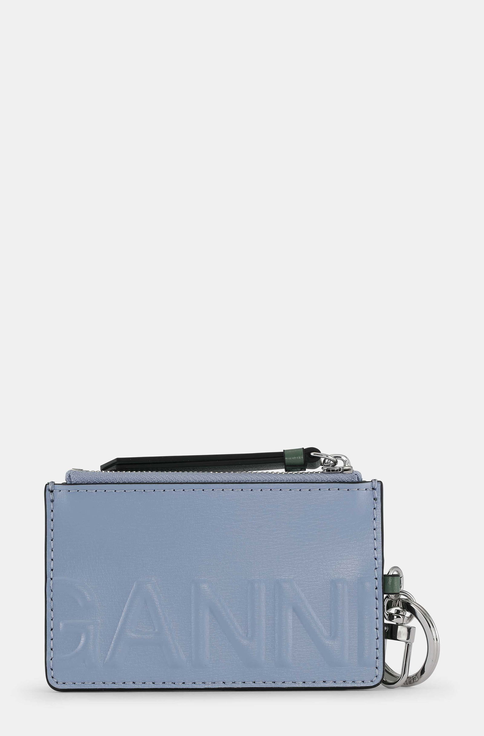 GANNI Banner Coin Purse in Forever Blue | Endource