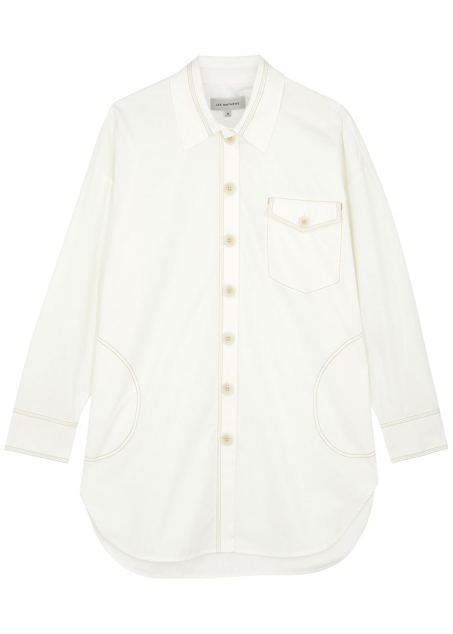 LEE MATHEWS Maddy Cotton-Poplin Overshirt | Endource