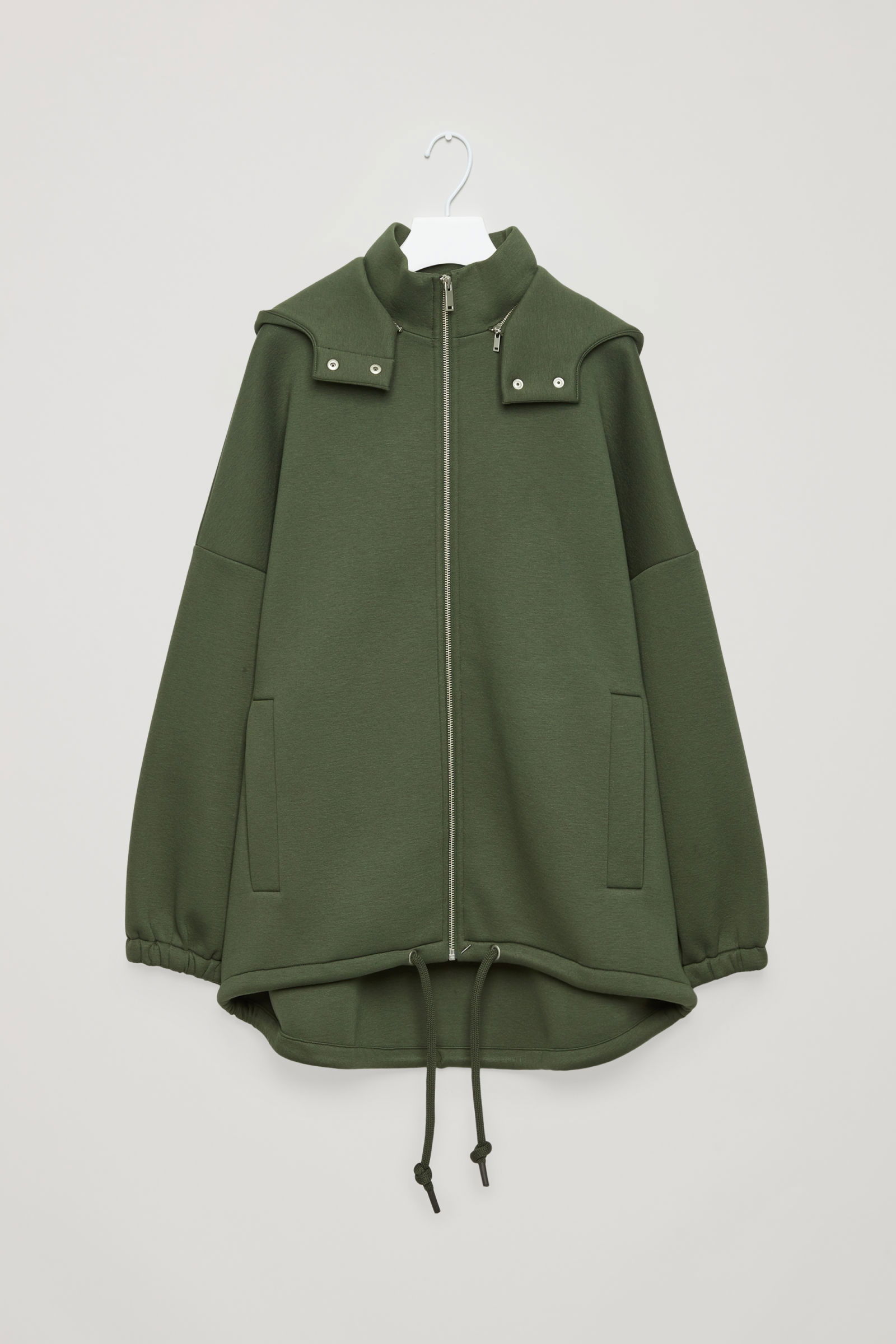 COS Drawstring Padded Jacket with Hood | endource