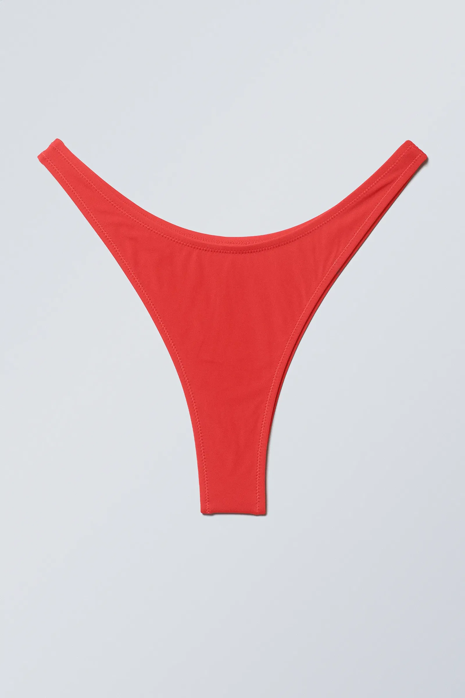 WEEKDAY Brazilian Mini Bikini Bottom in Red | Endource