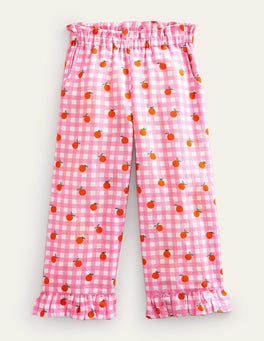 BODEN Frill Cuff Wide Leg Trousers | endource