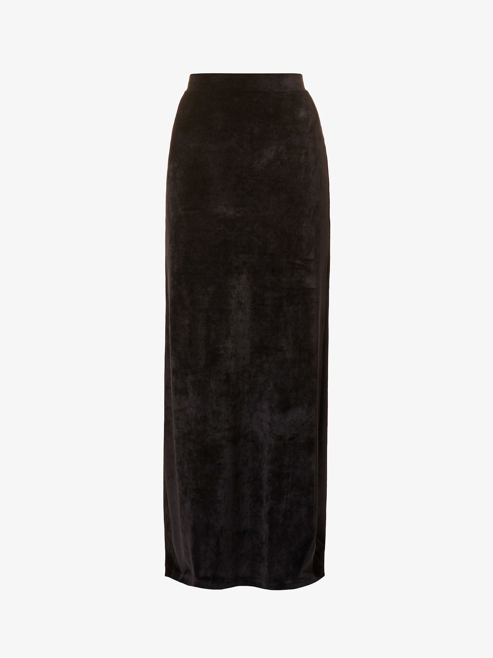 BALENCIAGA Velour-Texture Mid-Rise Maxi Skirt | endource