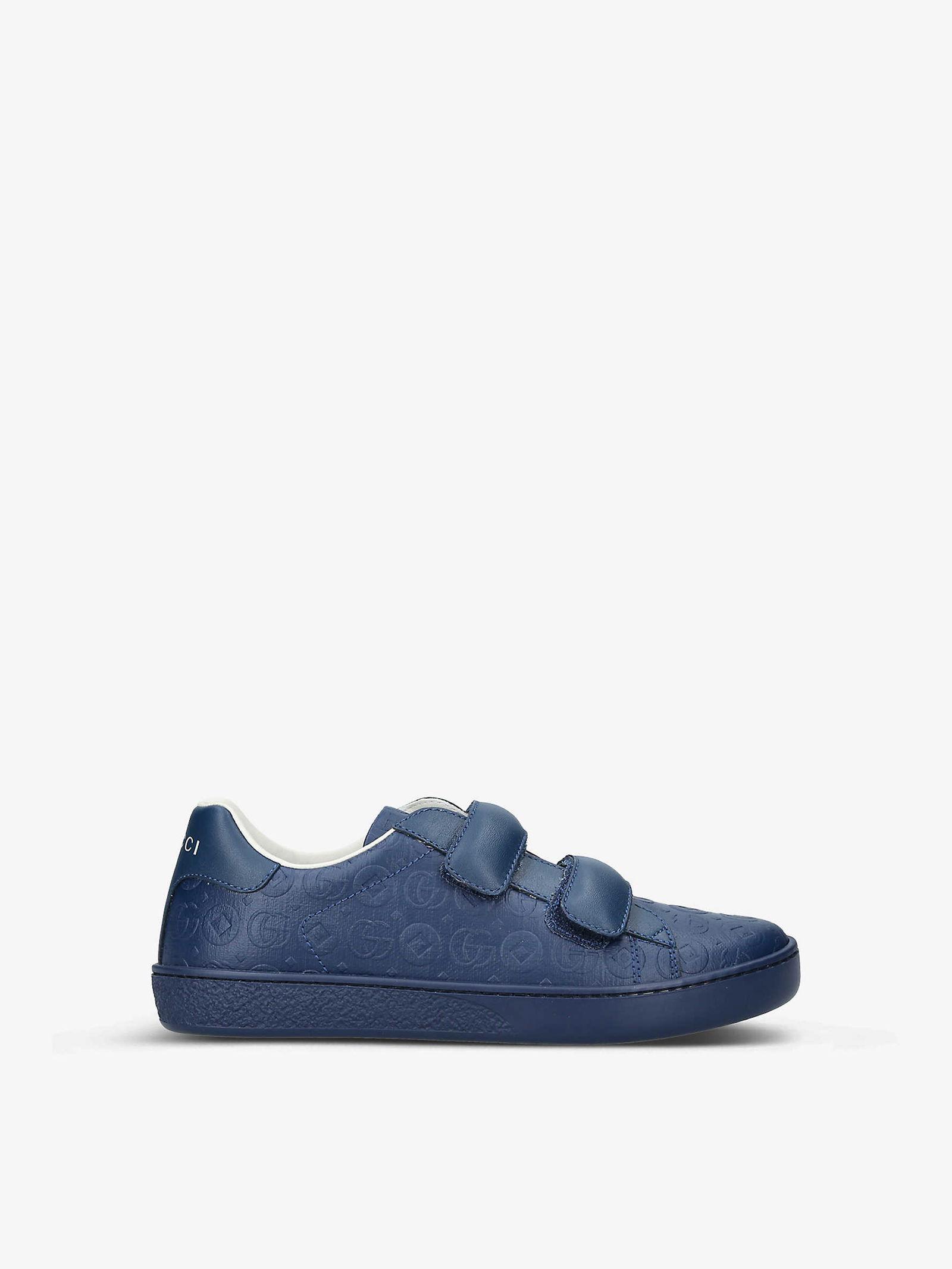 GUCCI New Ace Embossed Leather Trainers | endource