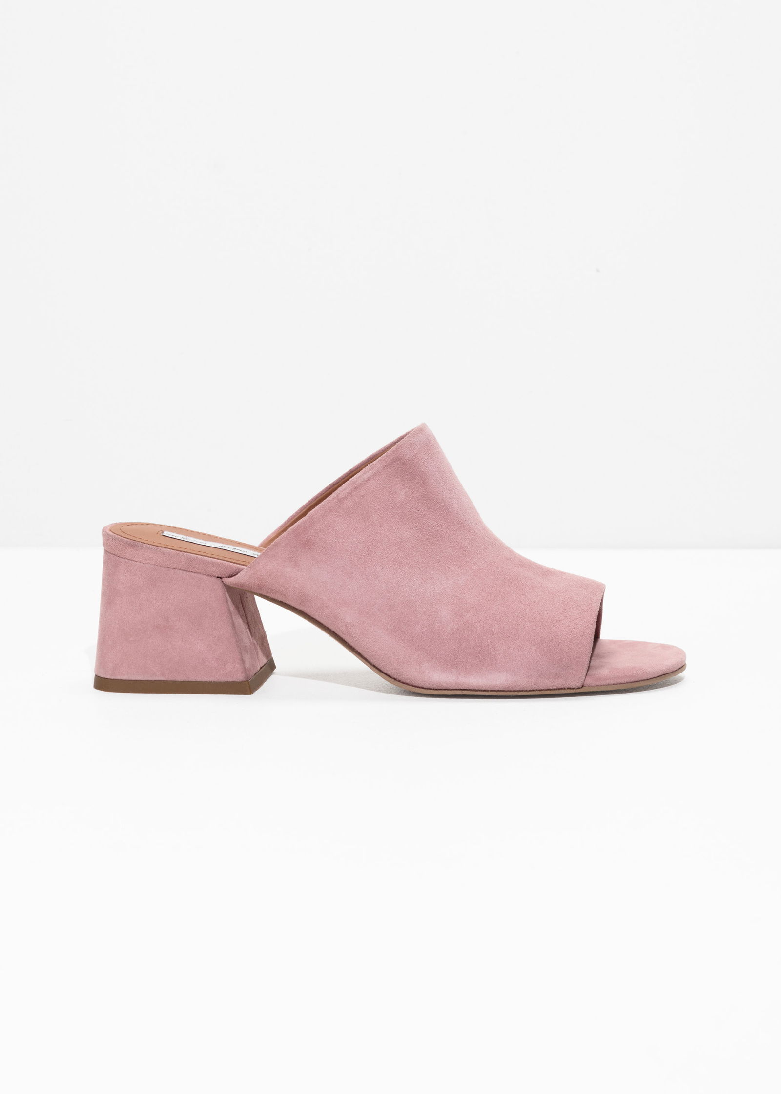 & OTHER STORIES Open Toe Suede Mules | endource