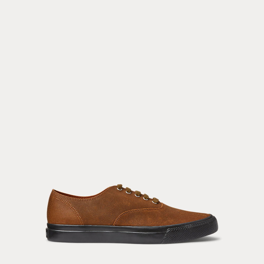 RALPH LAUREN RRL Roughout Suede Trainer in Brown | endource