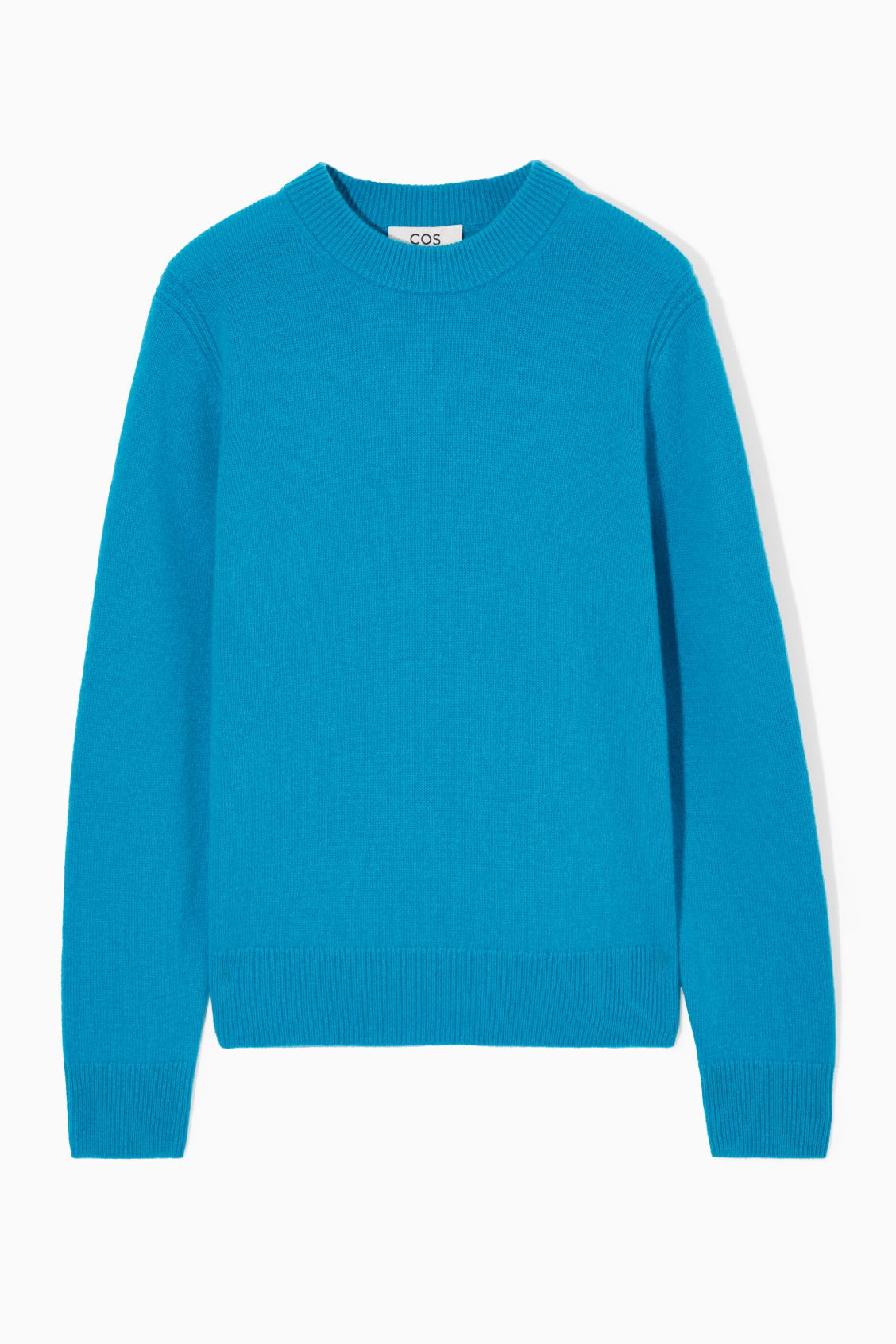COS Pure Cashmere Jumper in BRIGHT TURQUOISE | endource