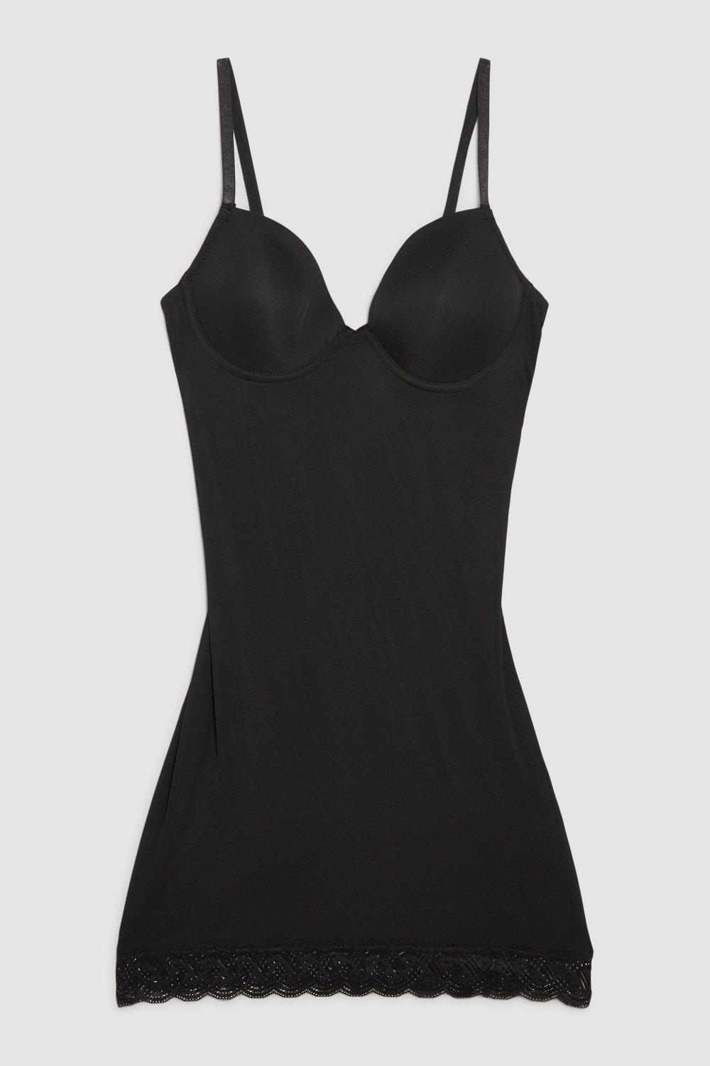 KAREN MILLEN Super Control Slip Dress in Nude | Endource