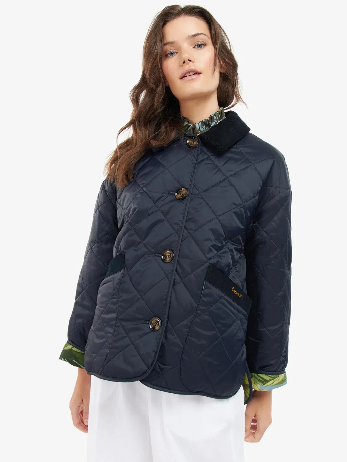 BARBOUR Barbour x House of Hackney - Gransden Reversible Quilted Jacket in Blue | endource