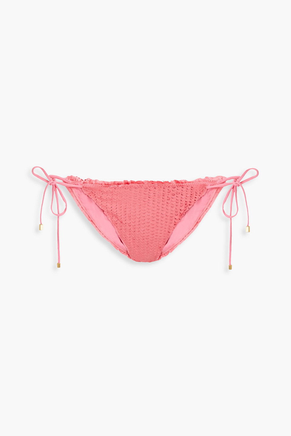 VIX PAULA HERMANNY Scales Ripple Laser-Cut Bikini Briefs in Pink | endource