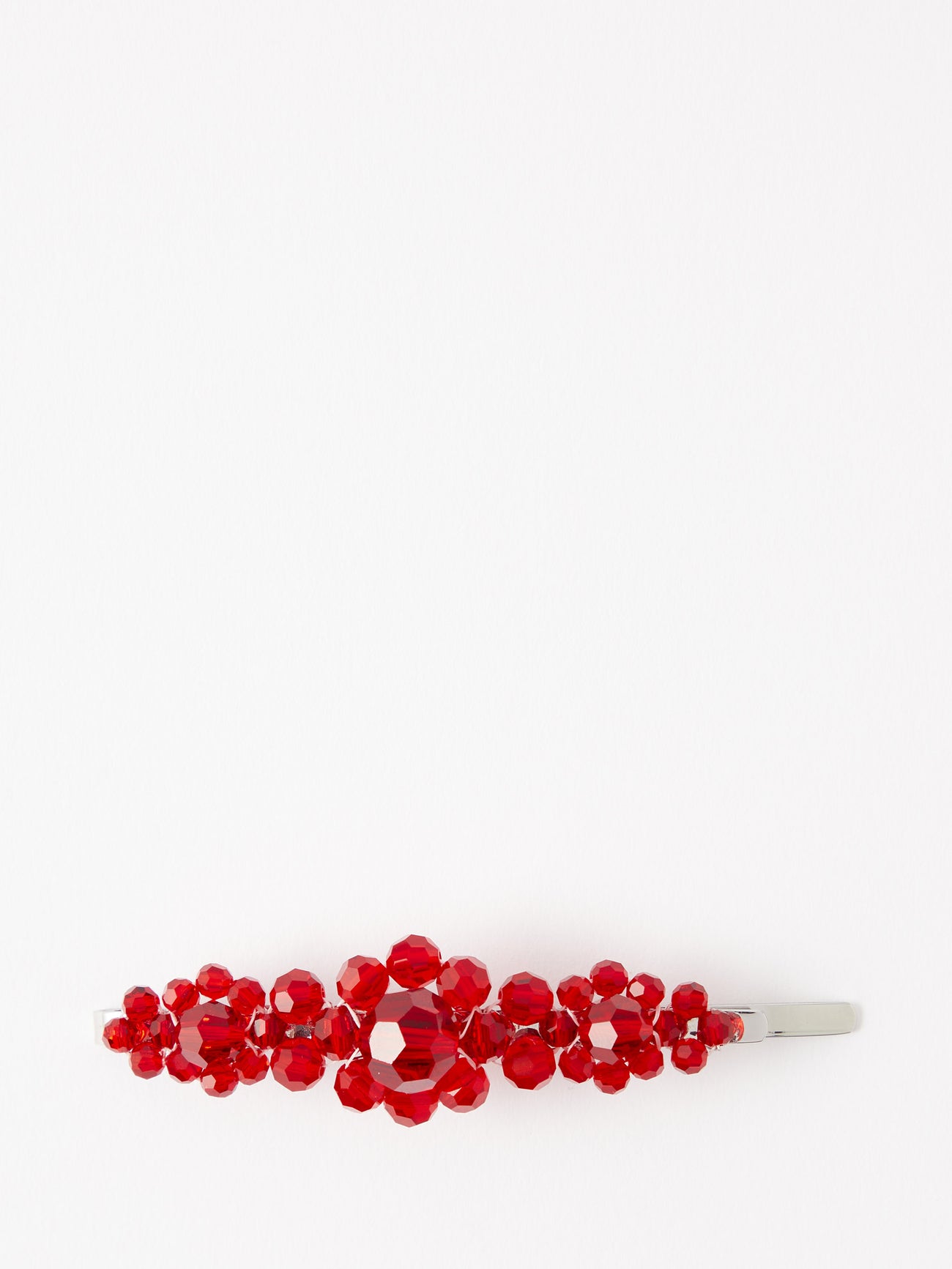 SIMONE ROCHA Crystal-Embellished Hair Clip in Red | Endource
