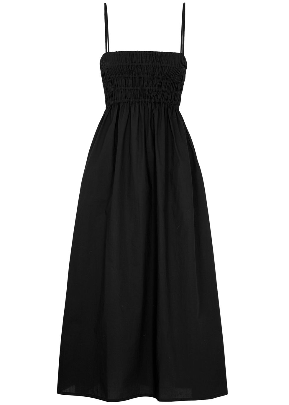 FAITHFULL Marieka Cotton-Poplin Midi Dress | endource