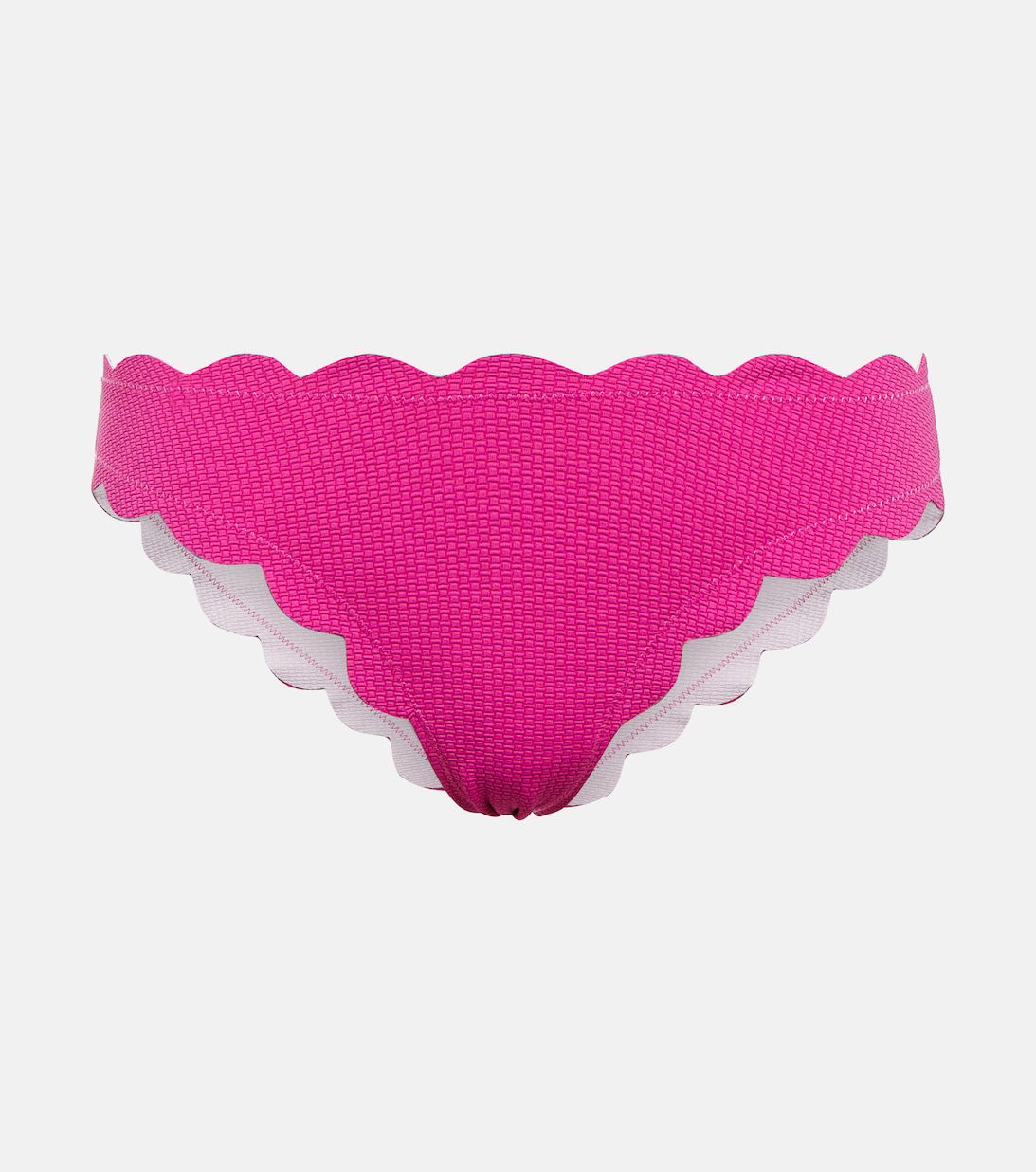 MARYSIA Scalloped Bikini Bottoms in Purple | Endource
