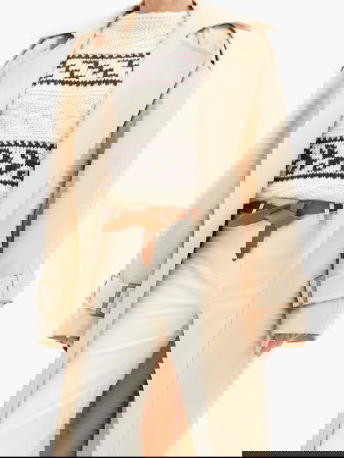 ISABEL MARANT ÉTOILE Suri Patterned Wool-Blend Sweater in Ivory | endource