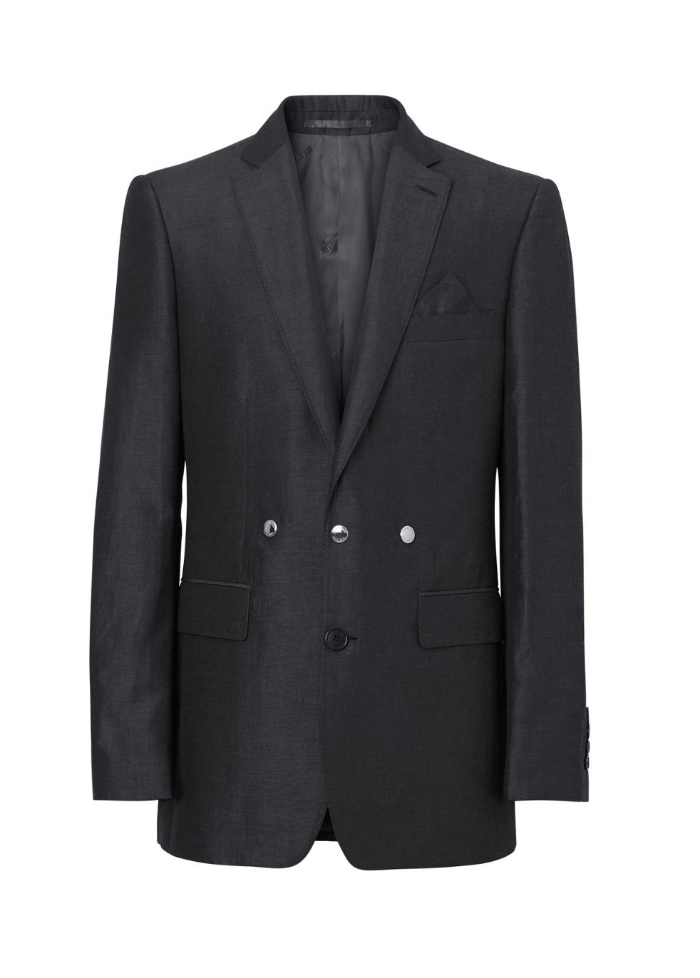 BURBERRY English Fit Triple Stud Silk Linen Tailored Jacket | endource