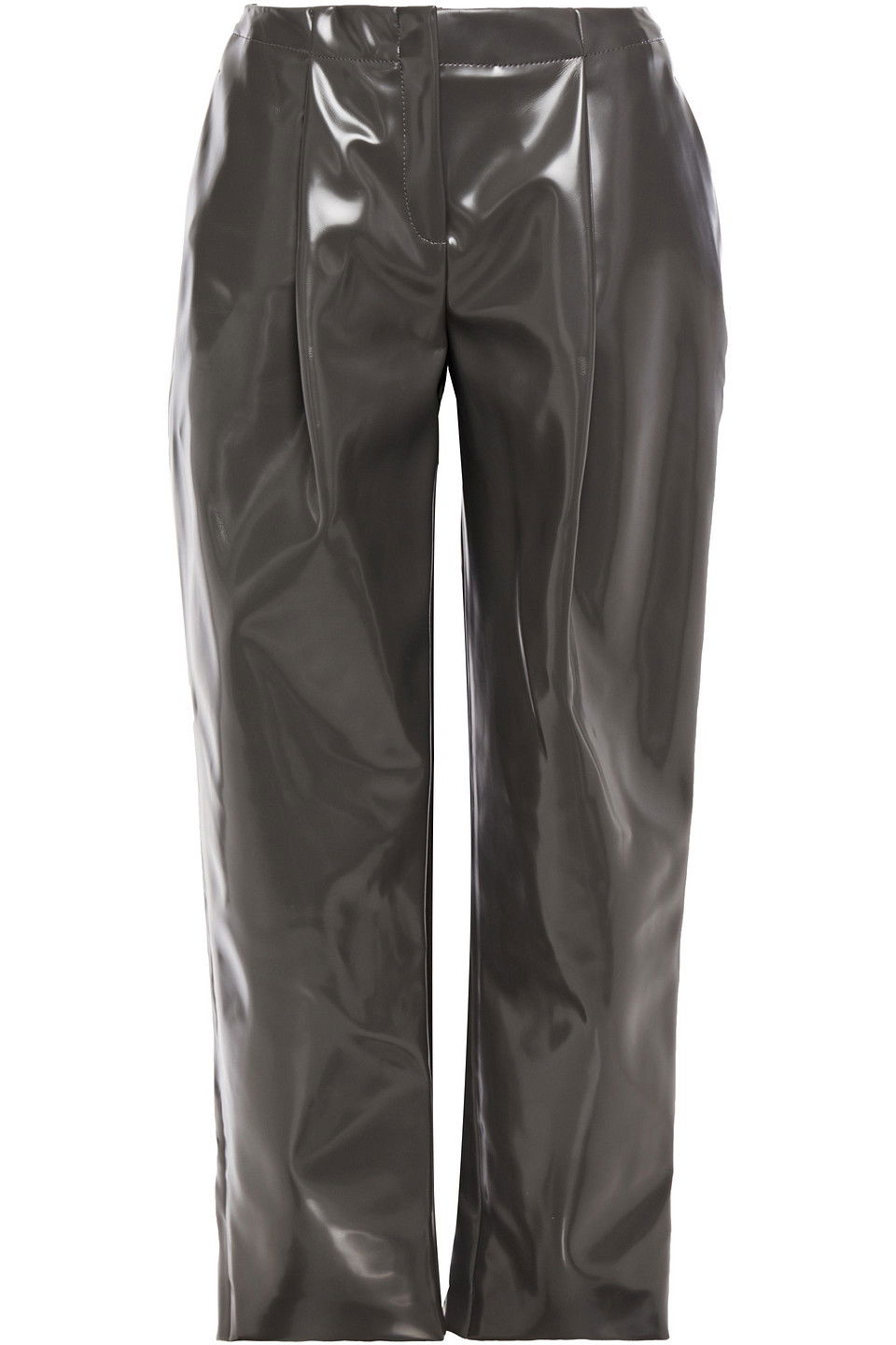 ACNE STUDIOS Vinyl Straight-Leg Pants in Gray | endource