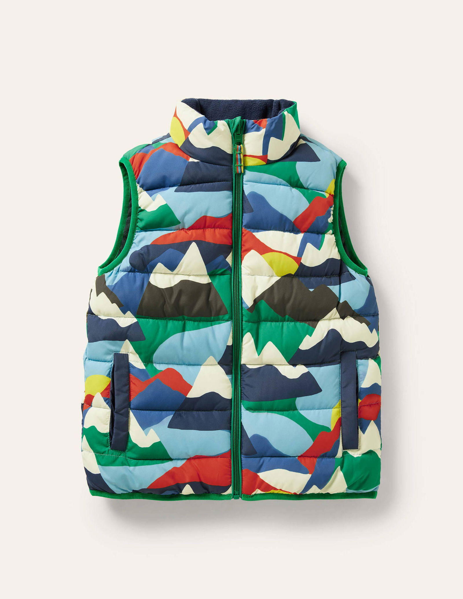 BODEN Reversible Gilet in Multi Mountain Camouflage | Endource