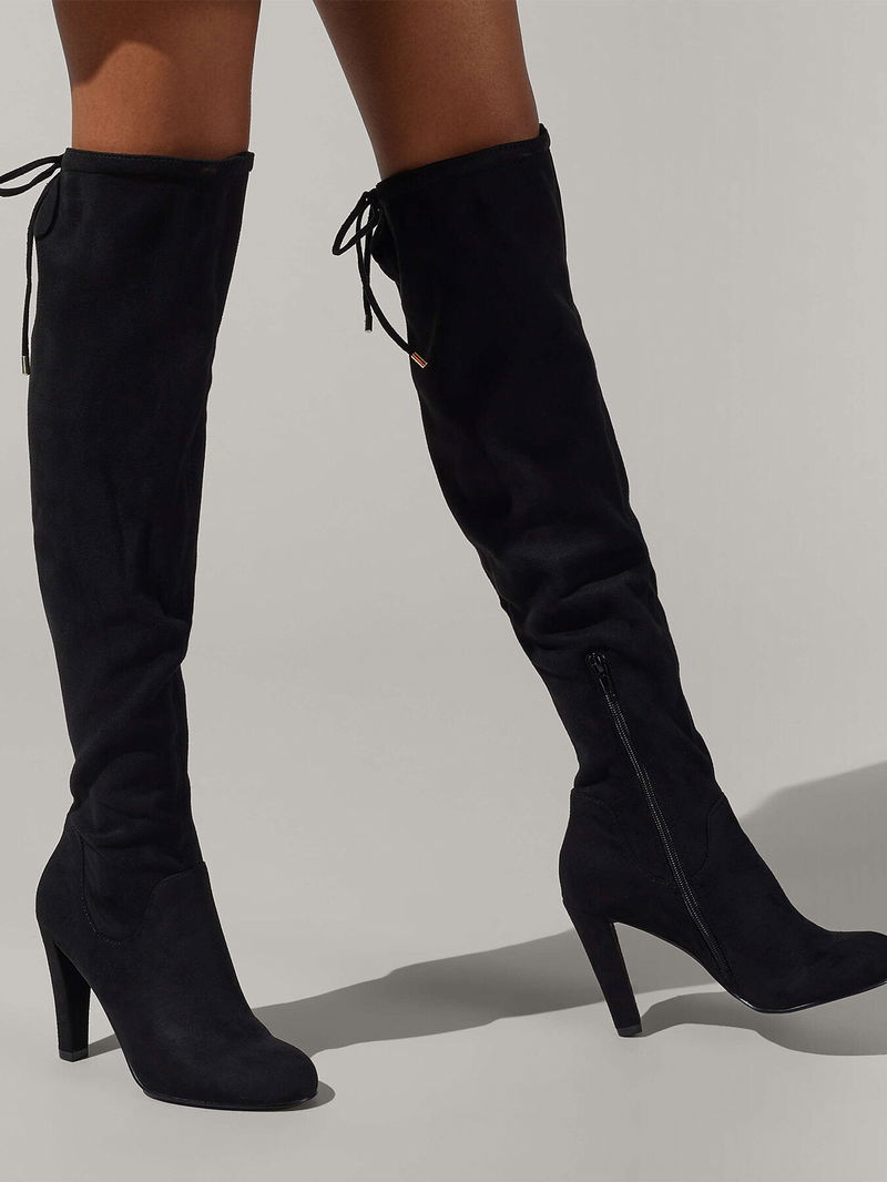 CARVELA Pammy Over-The-Knee Boots in Black | Endource