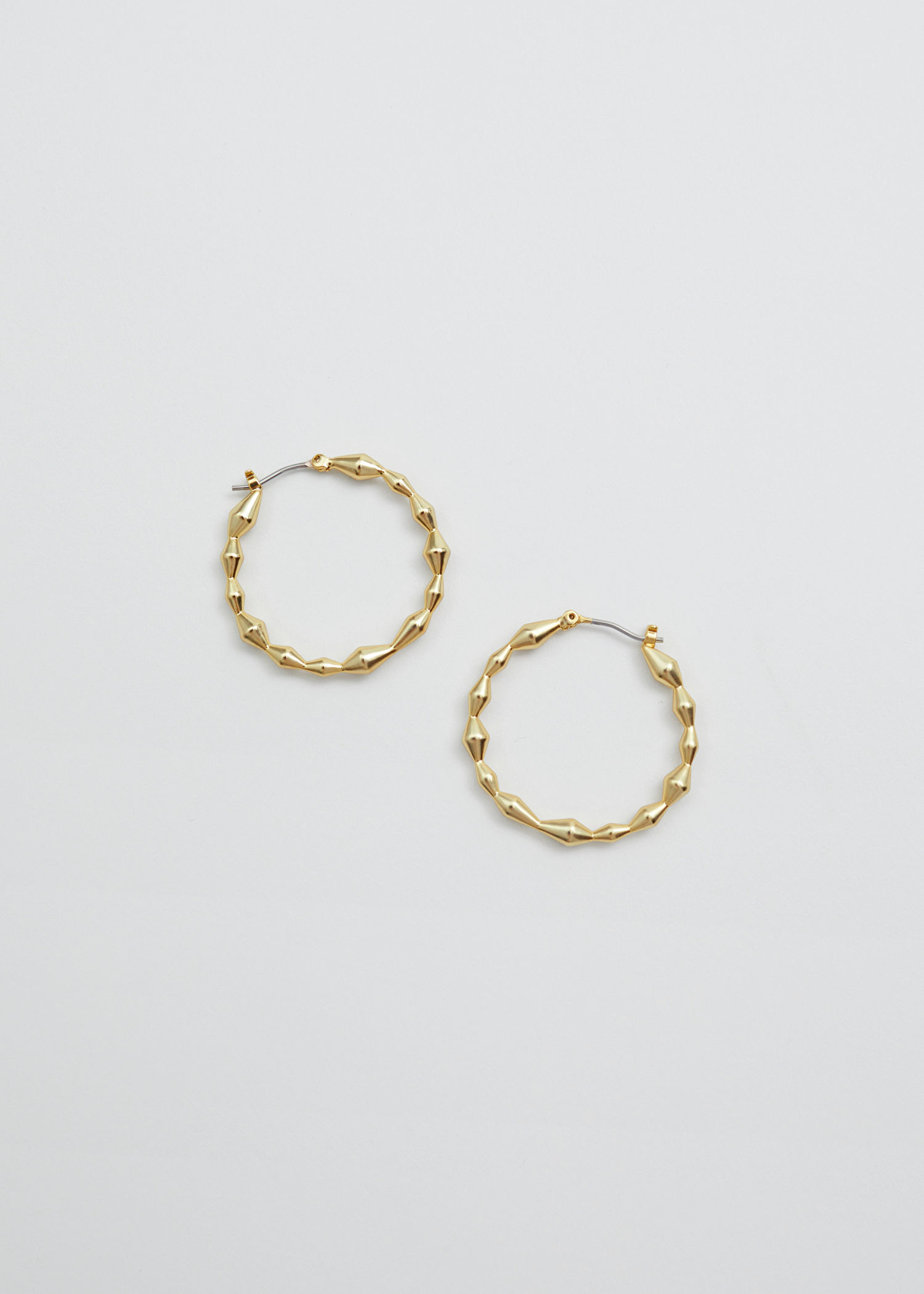& OTHER STORIES Bumpy Hoop Earrings in Gold | Endource