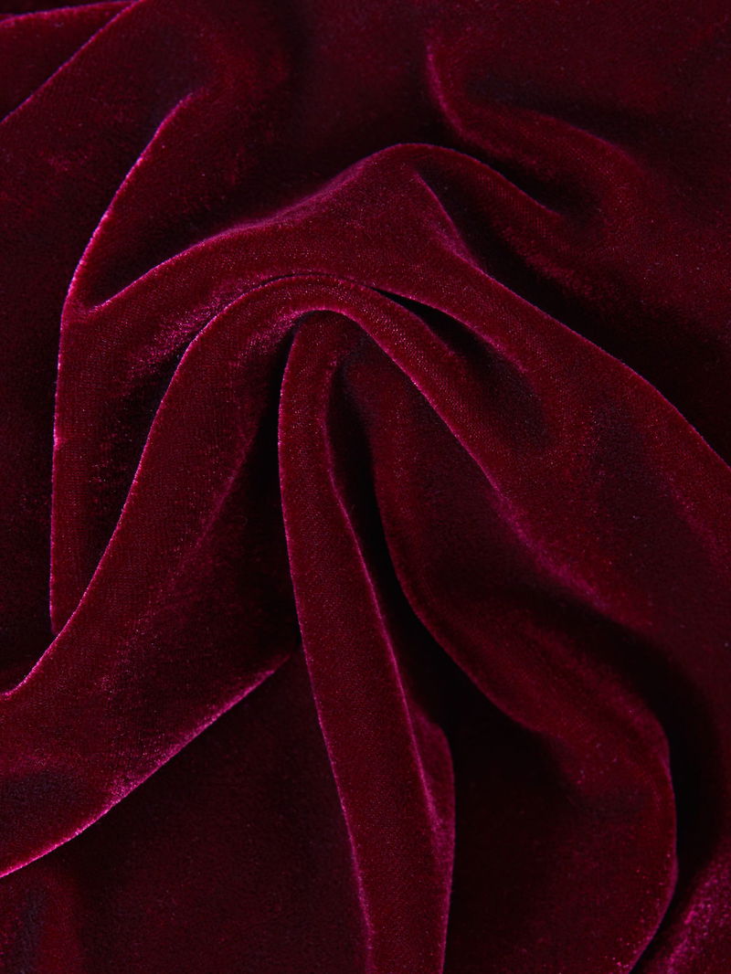 Reiss Essie Velvet Belted Mini Dress In Berry Endource