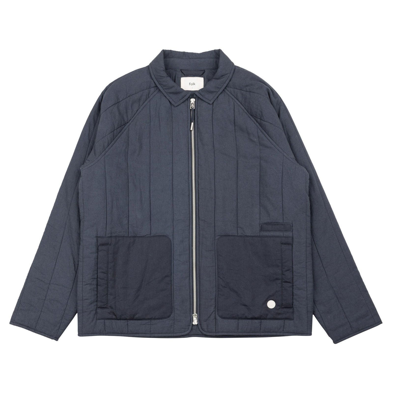 FOLK CLOTHING Wadded Curve Jacket in BLUE | Endource