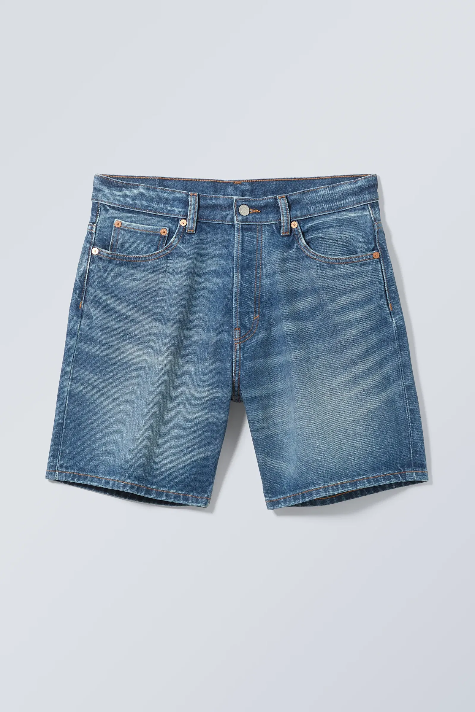 WEEKDAY Space Relaxed Denim Shorts | endource