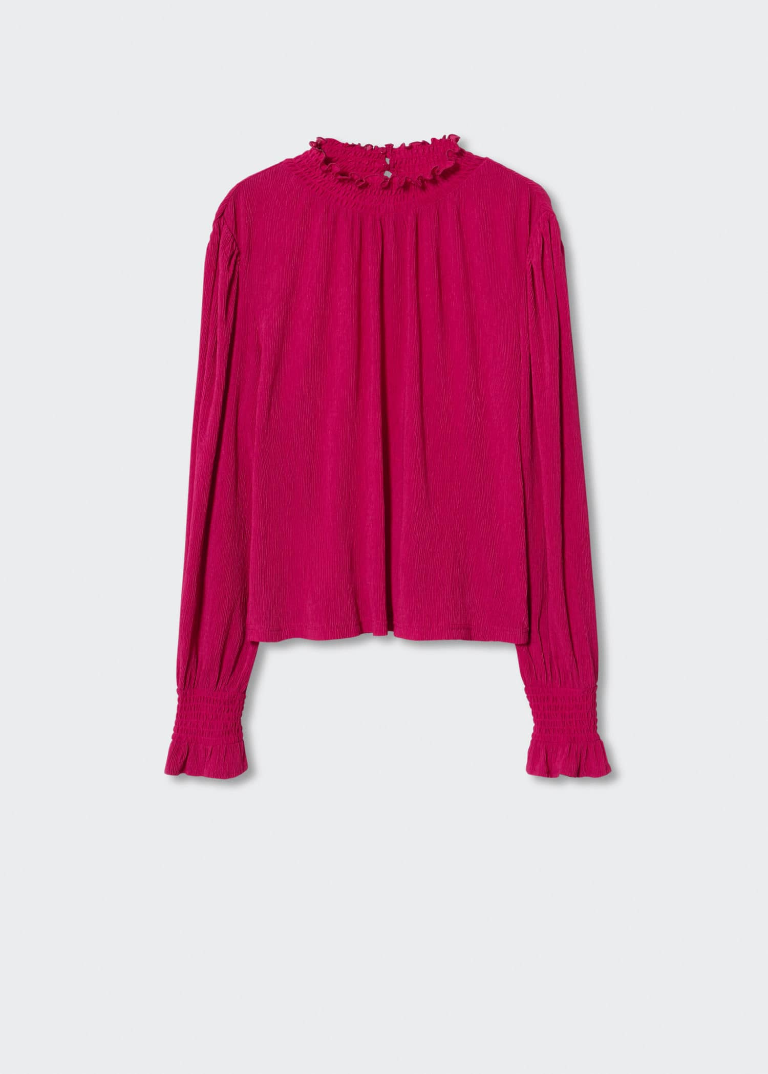MANGO Textured Turtleneck T-Shirt | endource