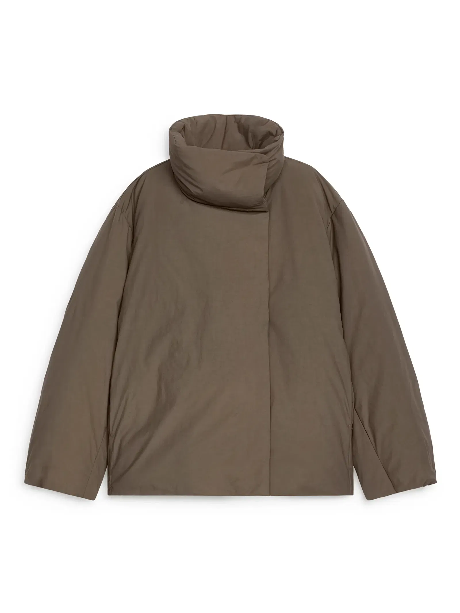 ARKET Clean Puffer Jacket in Dark Mole | endource