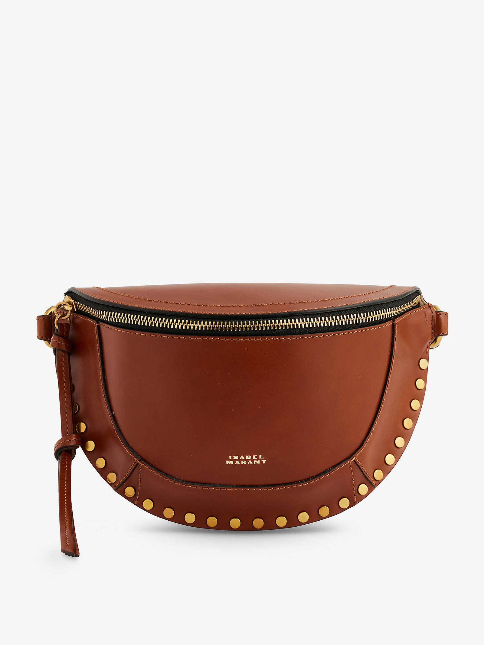 ISABEL MARANT Skano Leather Cross-Body Bag in COGNAC | endource