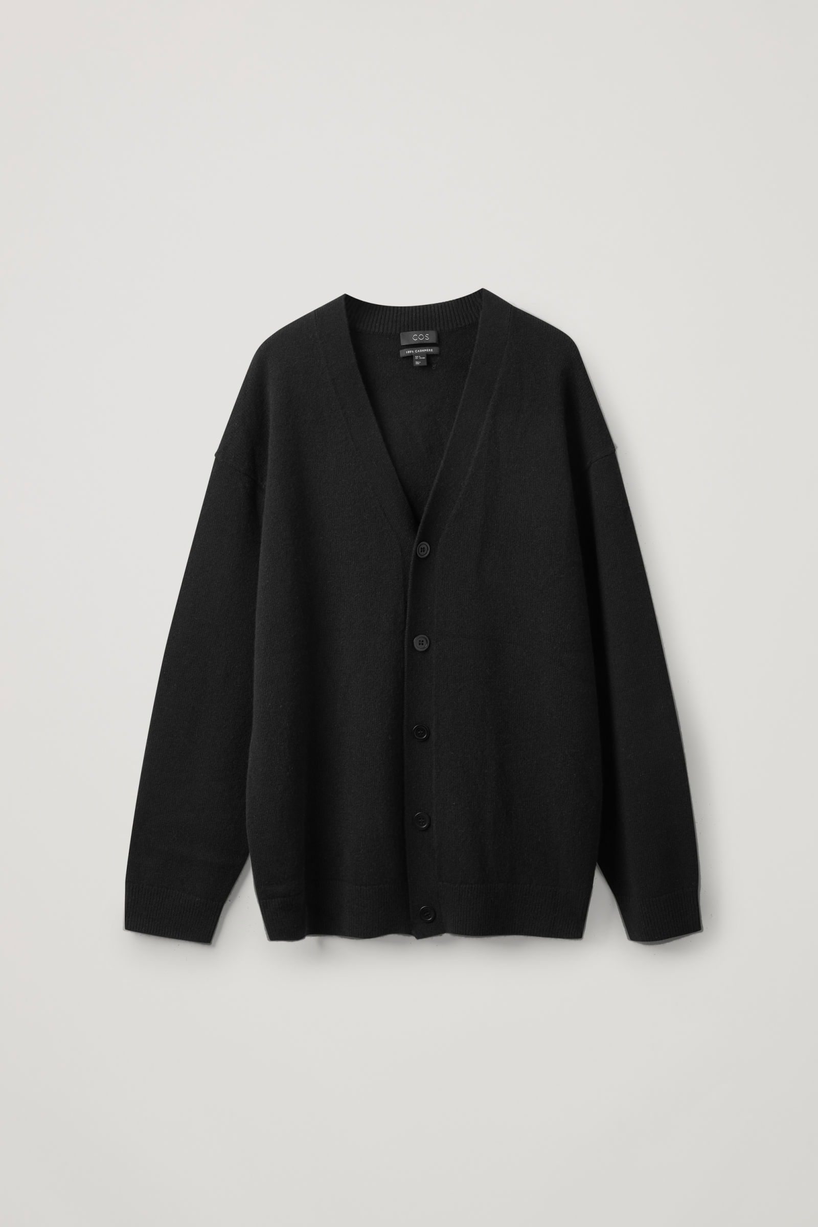 COS Cashmere Cardigan in Black | endource