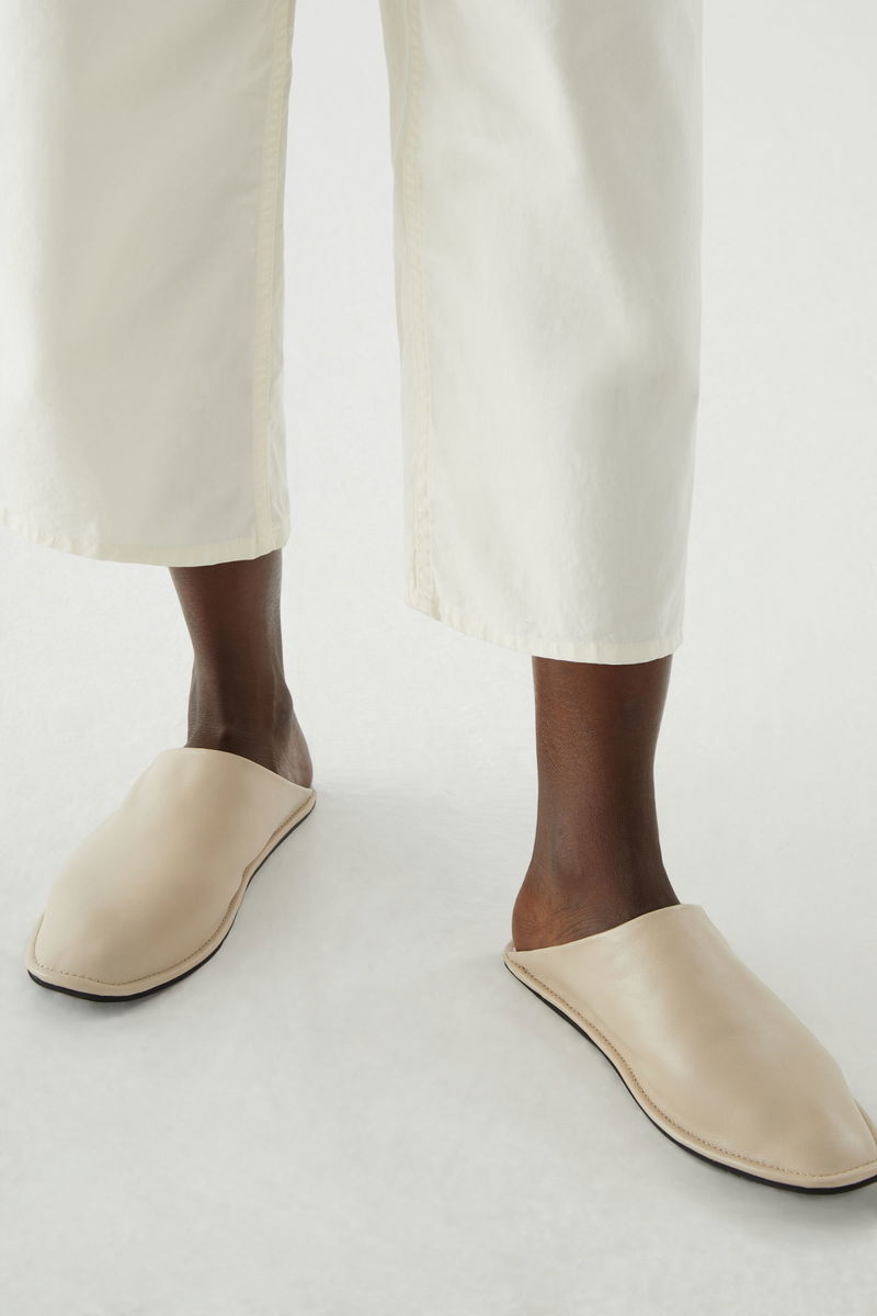 COS Lined Leather Slippers | endource
