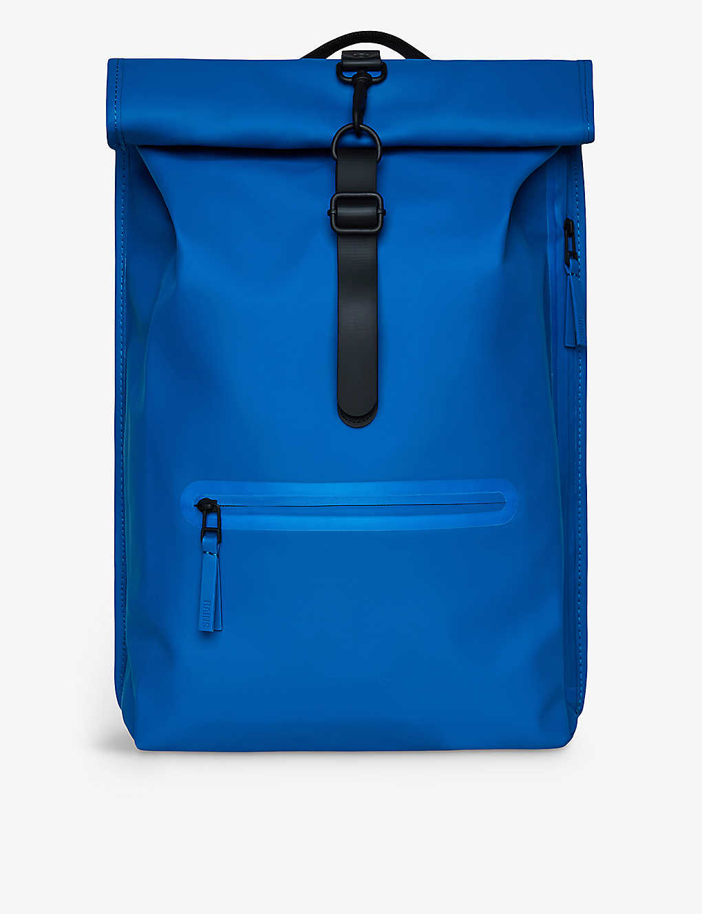 RAINS Mini Roll-Top Nylon Backpack in WAVES | endource