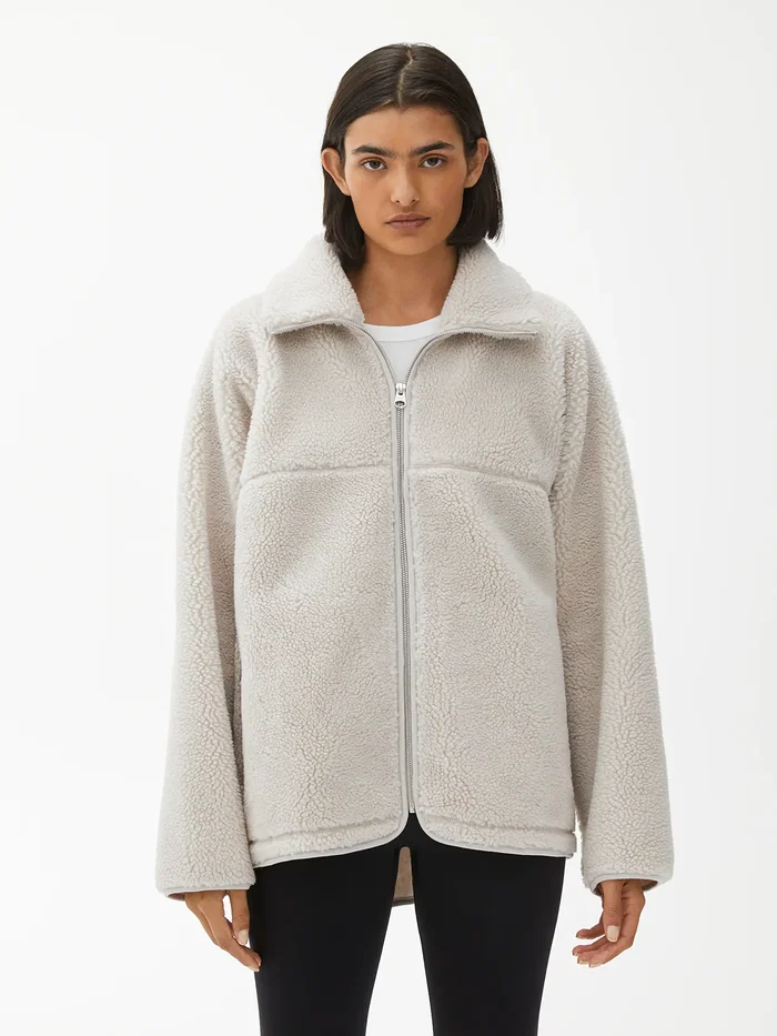ARKET Pile Jacket in Off White | endource