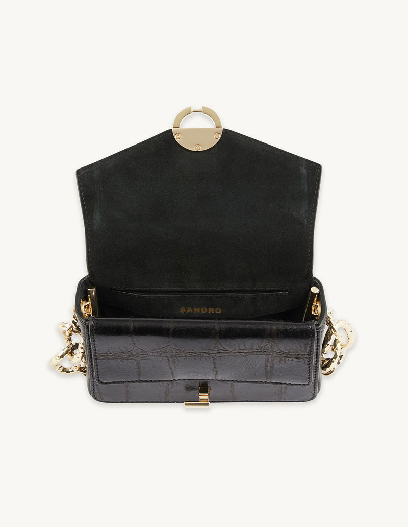 SANDRO Mini Yza Bag in Black | Endource