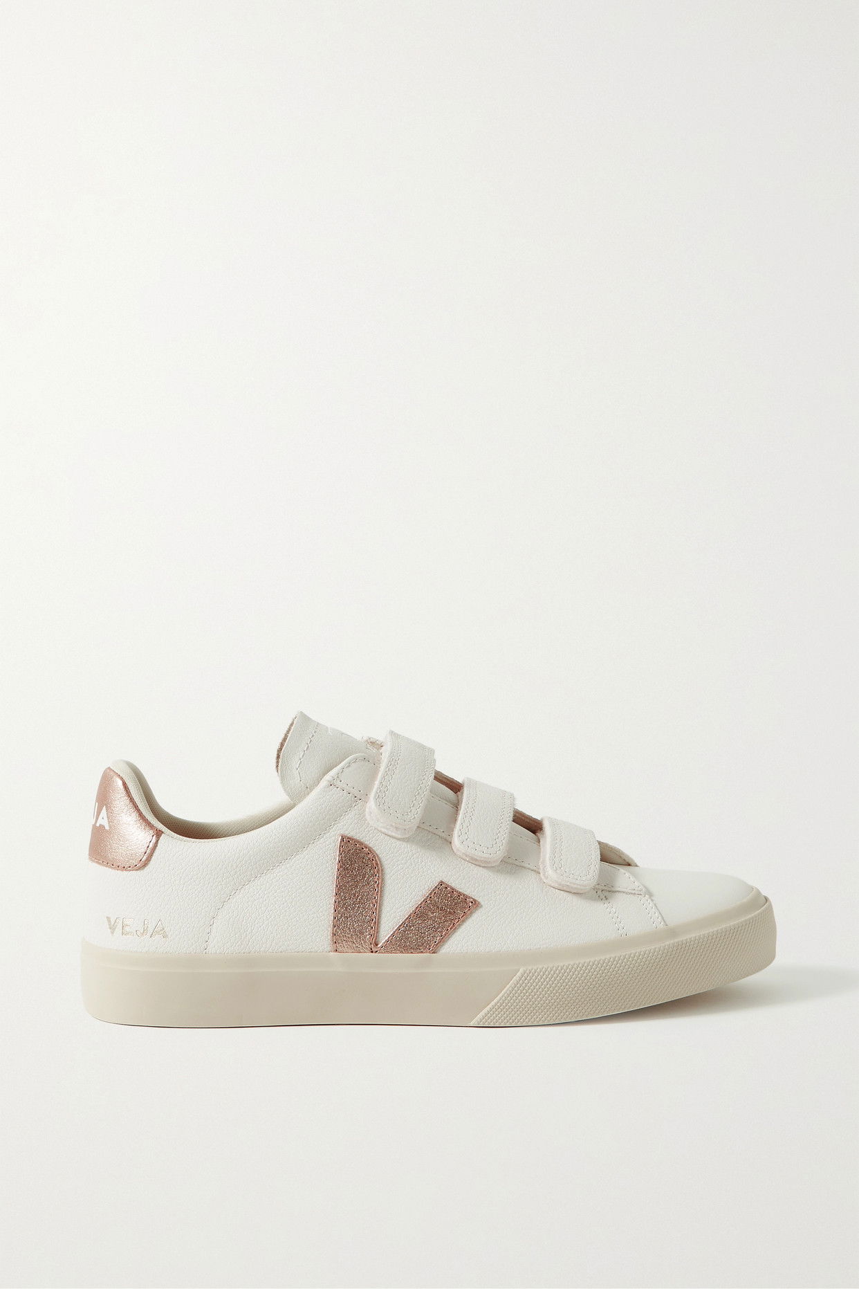 VEJA Recife Metallic Leather Sneakers | endource