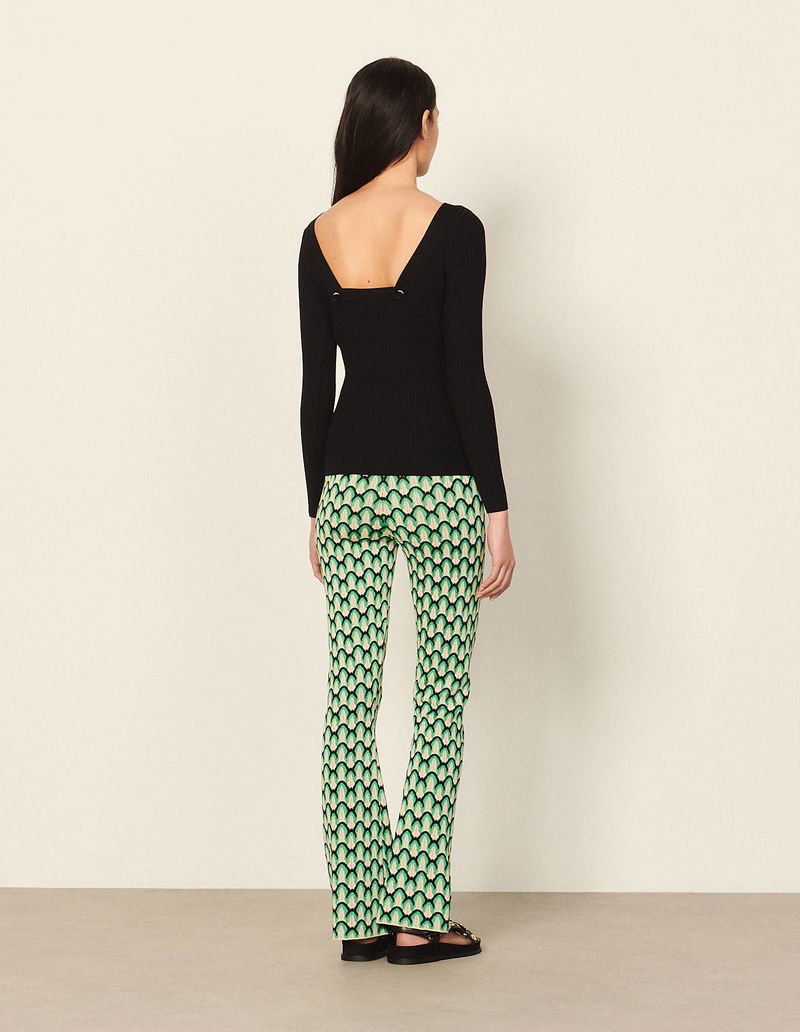 SANDRO Bare Back Sweater | Endource