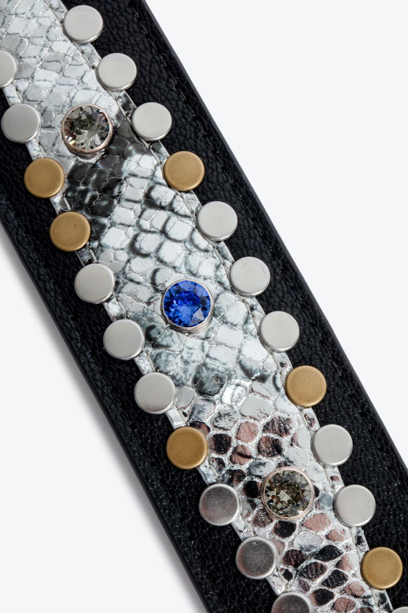 ZADIG & VOLTAIRE Wild Shoulder Strap in Silver | endource